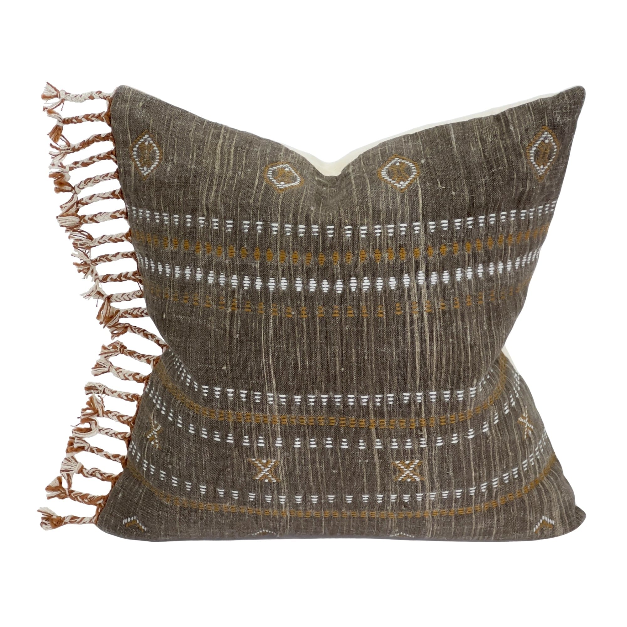 BHOORA | Handmade Cotton Multicolor Indian Throw Pillow